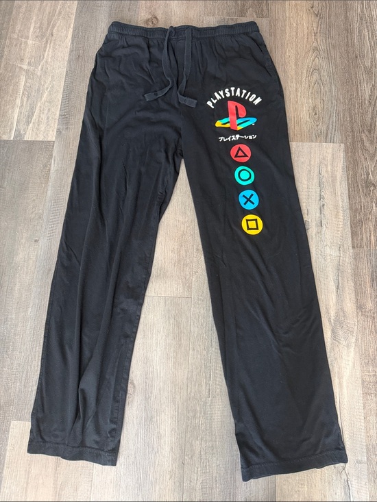 Sony | Other | Sony Black Joggers With Multicolor Playstation Button ...
